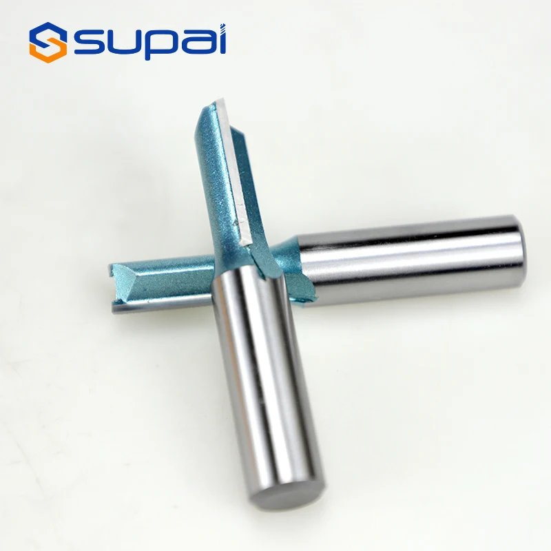 Supal Cnc Router Bit Tct Carbide Milling Cutter Straight Bit And 1/4 ...