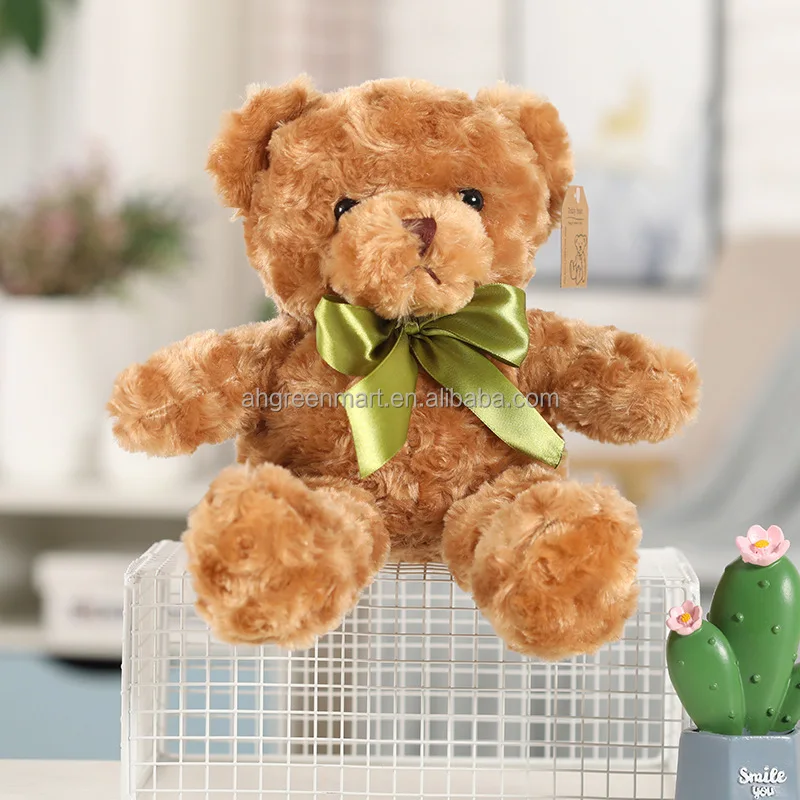 Greenmart Custom Soft Cotton Teddy Bear Doll Ribbon-Embellished Rag ...