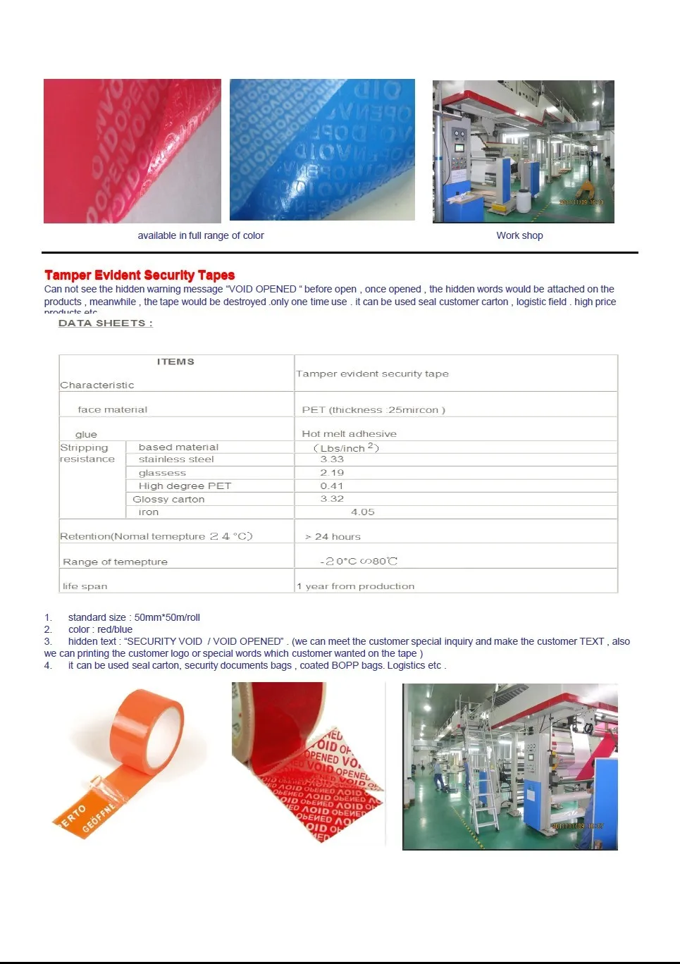 Custom Open Void Security Adhesive Sticker Waterproof Plastic Tamper-evidence Seal For Serial ...