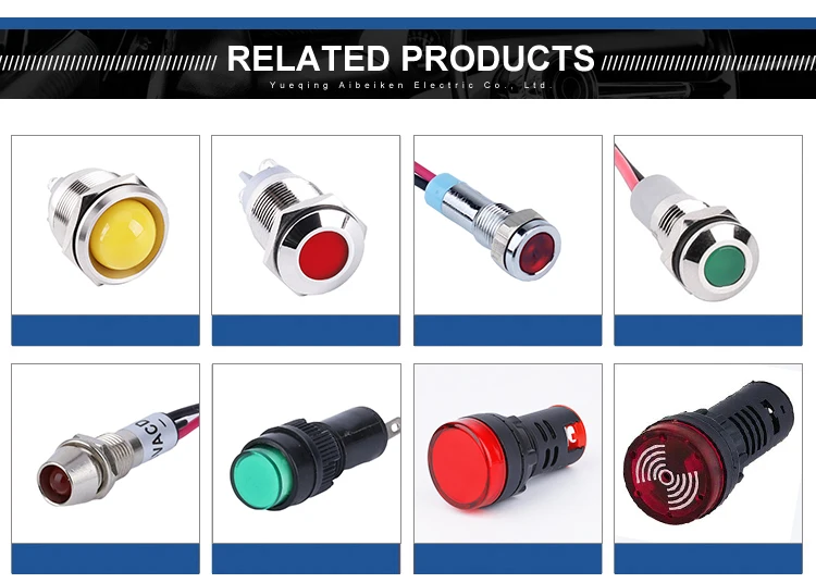 Wholesale Price 15mm Flat Round Diameter 12v 24v 110v 220v Colorful Led ...