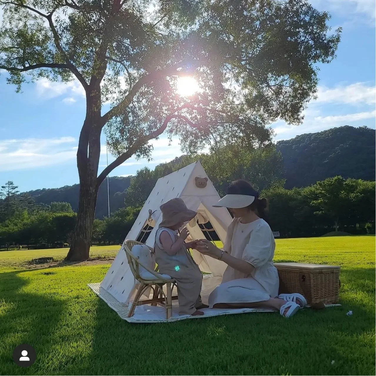 C-DOKIDS Ins Korean Bear Outdoor Tent - Indoor Reading Corner