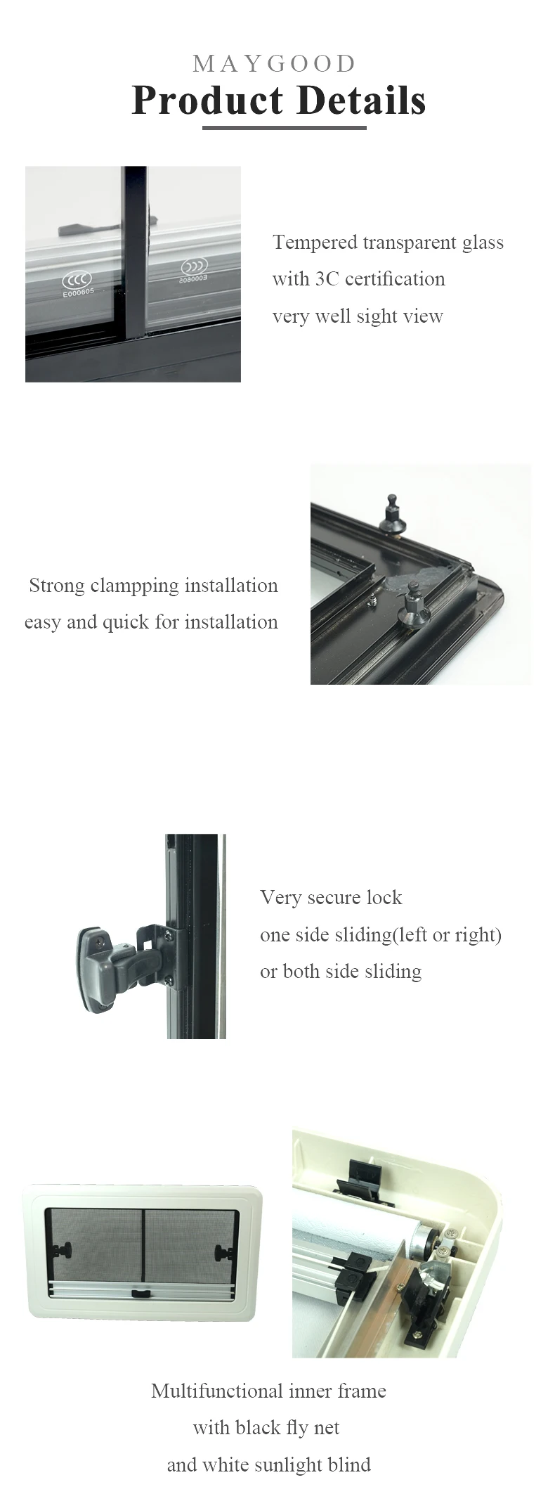 Right Angle Mg 15sl Sliding Rv Window Clamping Installation Fitting ...