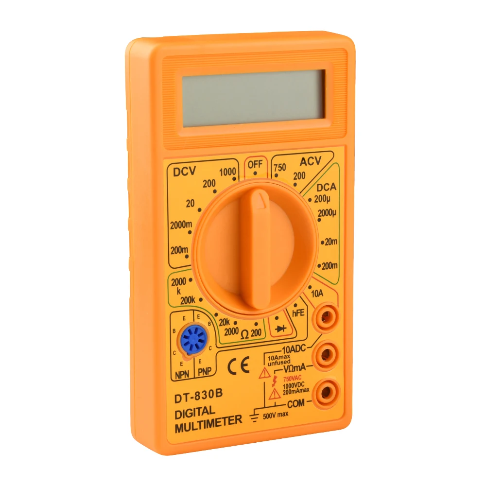 DT830B Digital Multi-Meter Mini Universal Handheld Multi-Meter ...