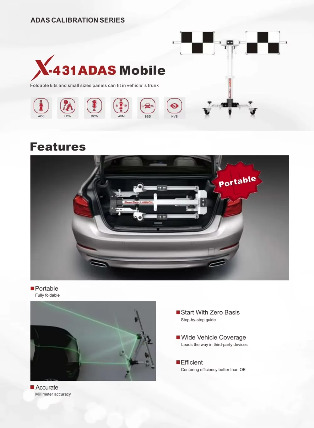 For SmartSafe ADAS Mobile Diagnostic System Advanced High-Precision On ...