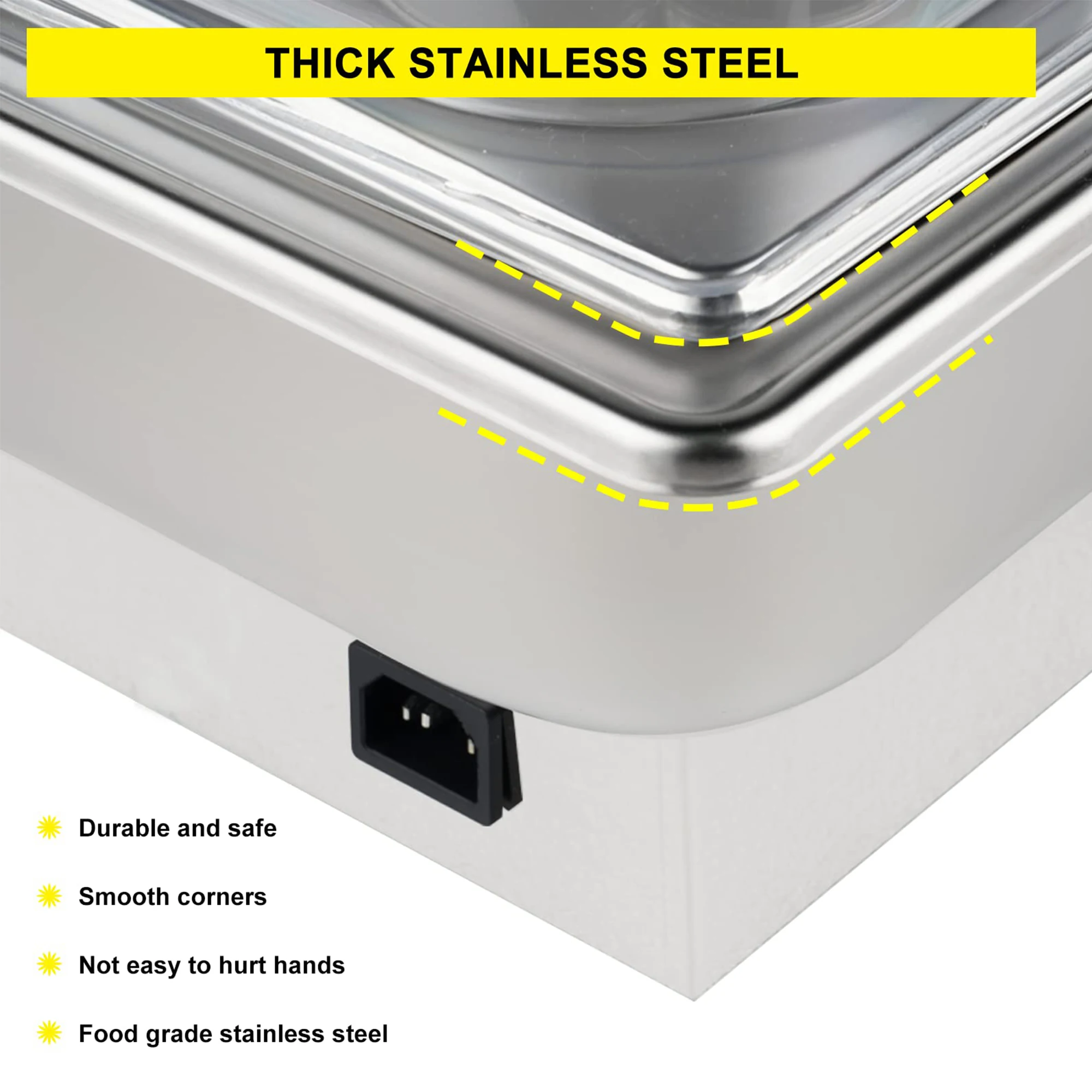 Hotel Restaurant Catering Electric Chafing Dish Buffet Set Stainless ...