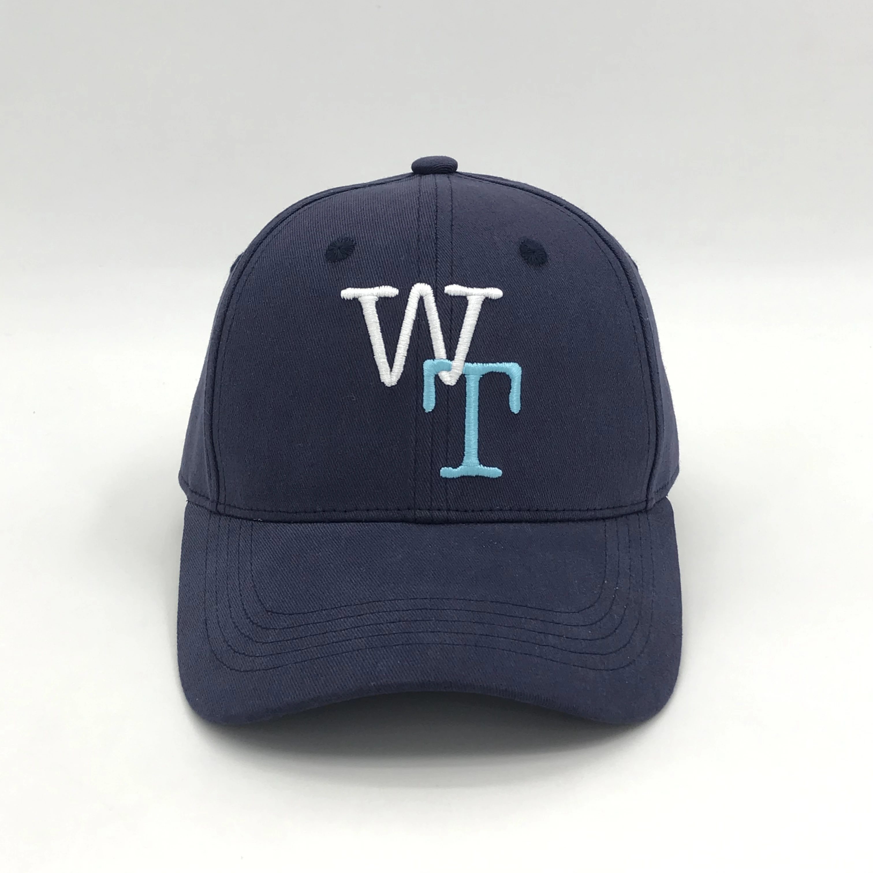 Custom Embroidery Logo Front And Back Unisex Cotton Material 6 Panel ...