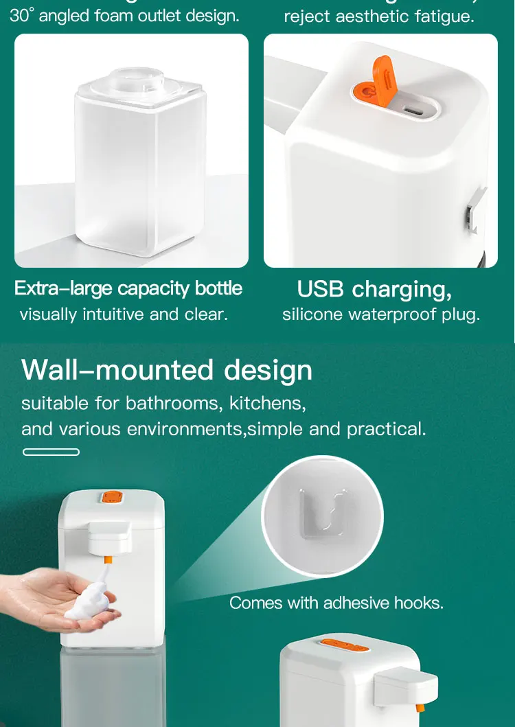 Commercial Kitchen Induction Sensor Liquid Soap Dispenser Soft Bubble ...