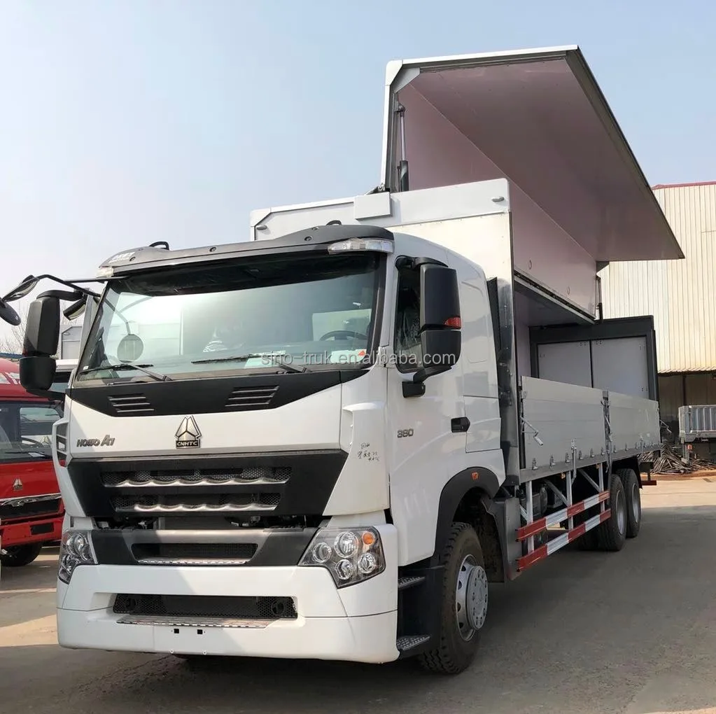 Philippine Price Van Body Side Opening 25-30 Ton Sino Truck Wing Box ...