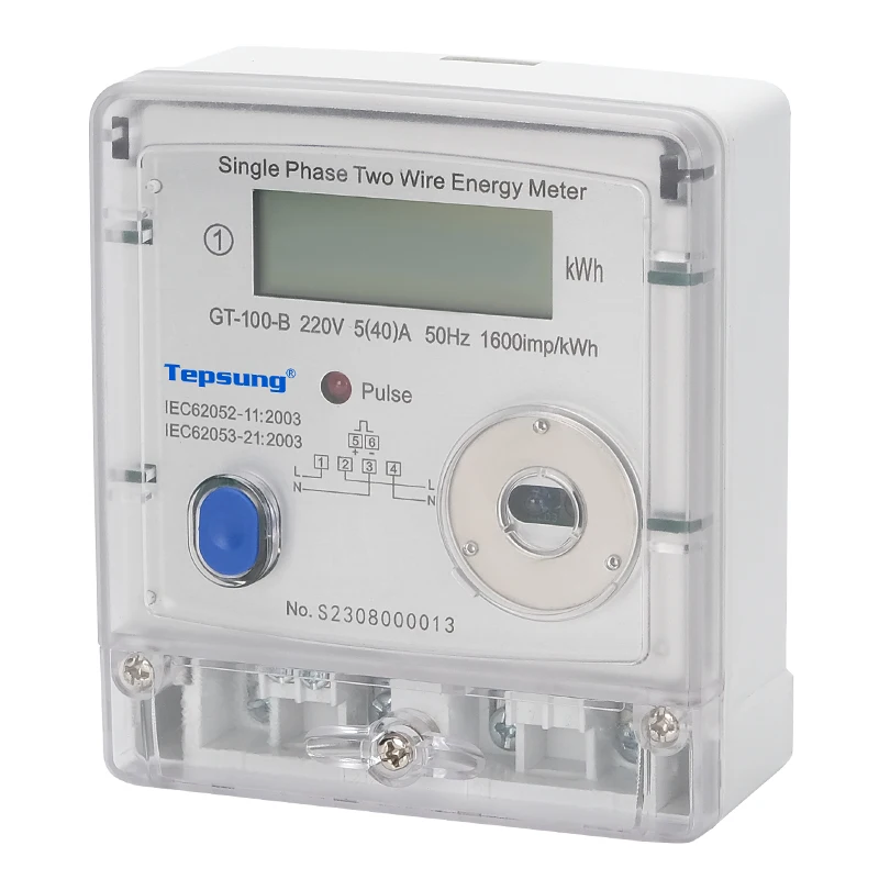 Single Phase Smart Electric Power Meter with Optical Port and RS485| Alibaba.com