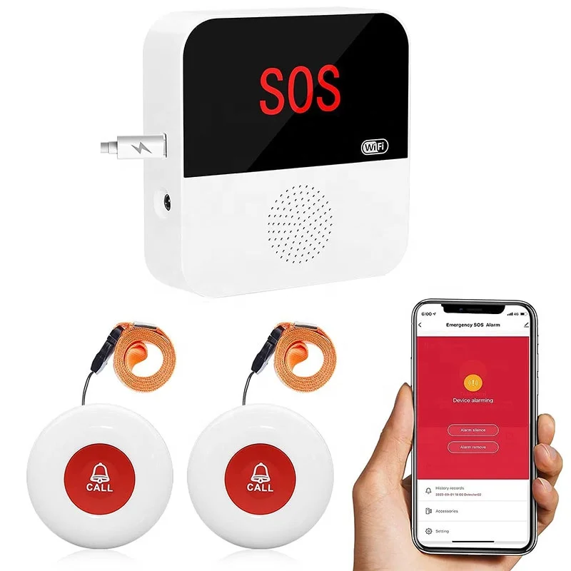 Wifi Rechargeable Smart Wireless Caregiver Pager Call Button System ...