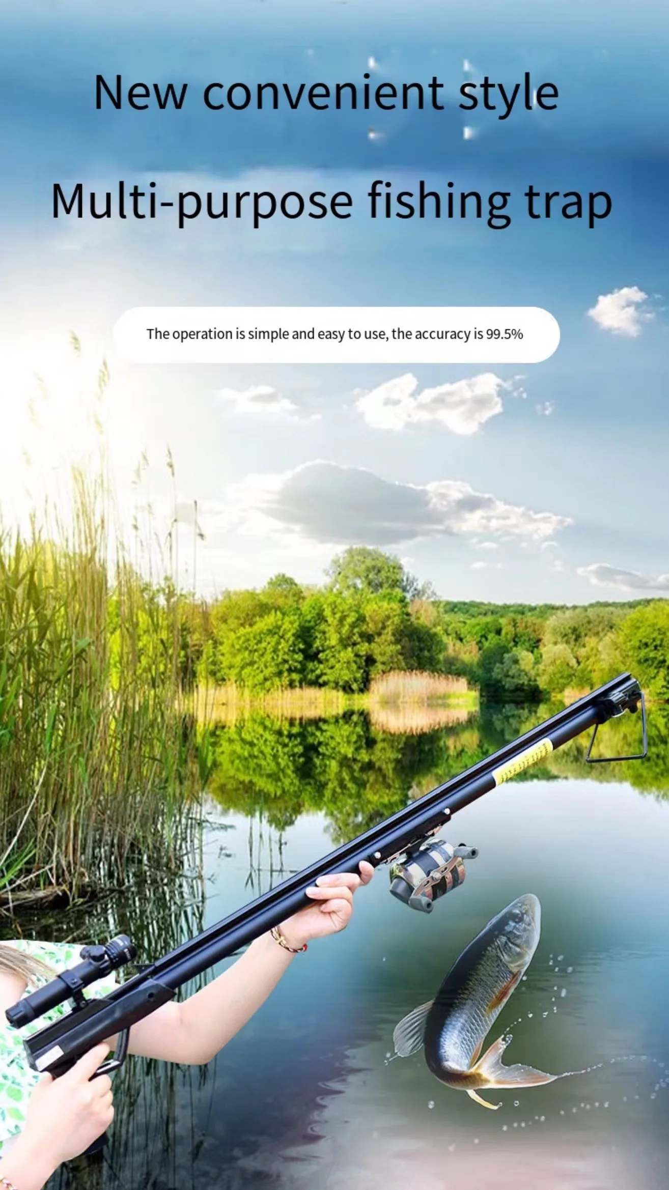 Full Automatic Fishing Gun Slingshot Suit High-precision Swim Bladder ...