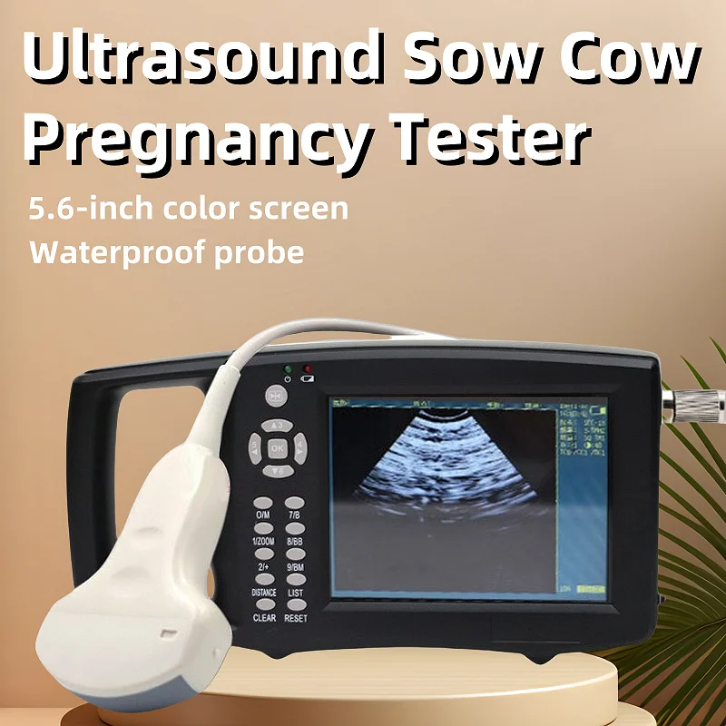 Veterinary Ultrasound Machine 5.6 Inch Screen 12 Color B Ultrasound ...