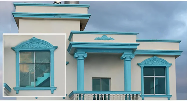 Factory Price Window Frame windows Cap Design Concrete Mold for Cement ...
