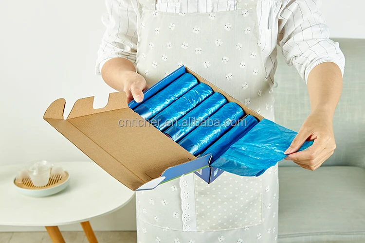 Hot Sale Grs Rcs Certified Biodegradable Drawstring Trash Packaging ...