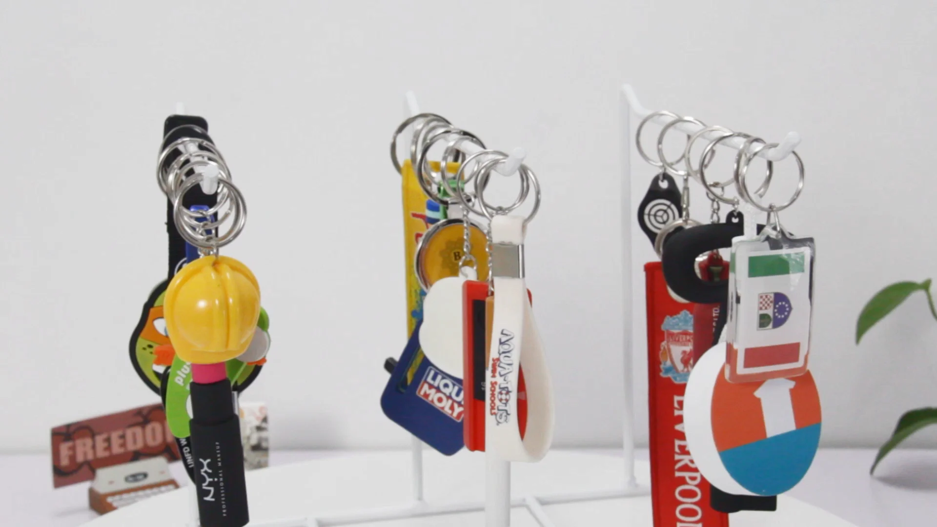 Promotional Customized Logo Plastic Safety Helmet Key Chain - Buy ...