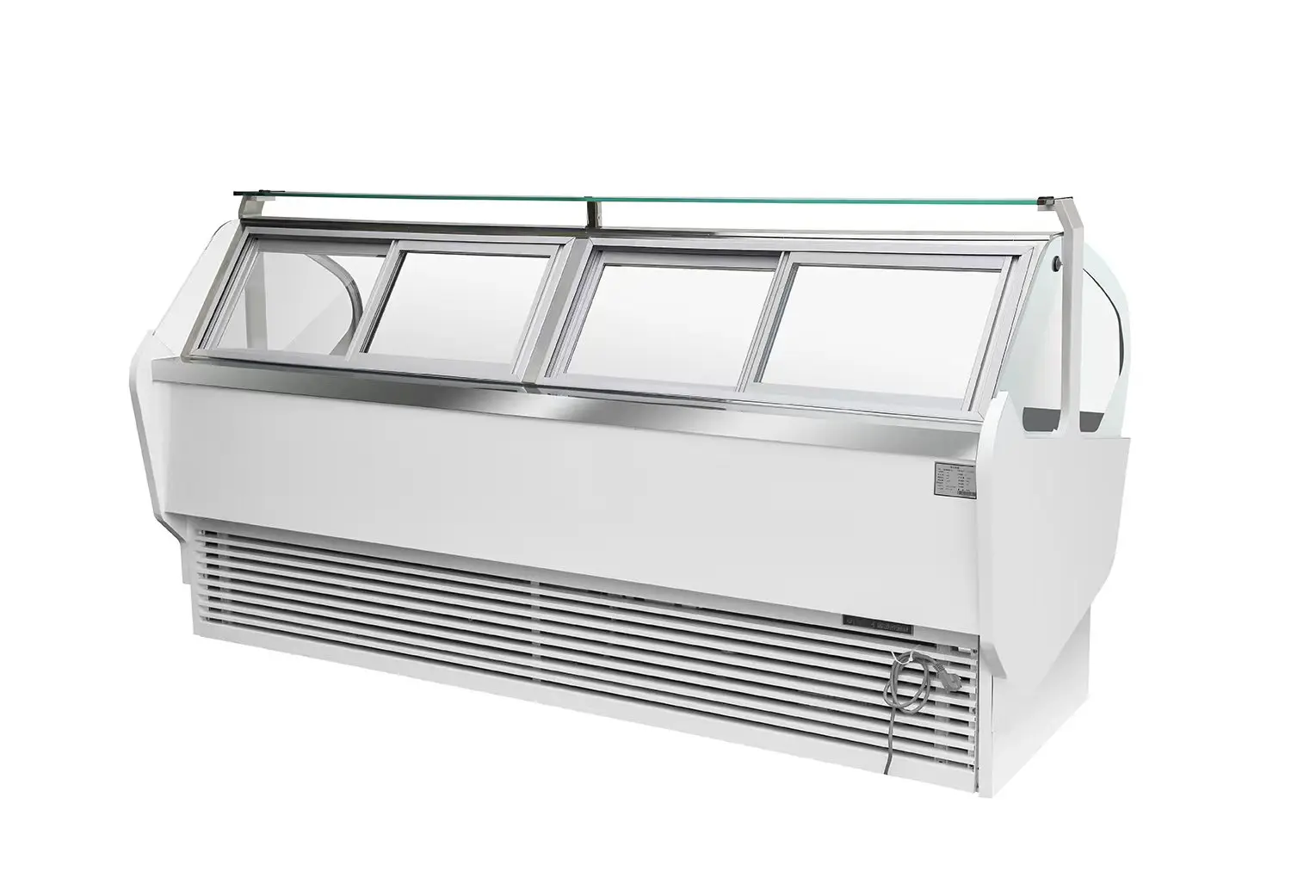 Open Top Self-Service Air Cooling Ice Cream Freezer for Buffets and ...