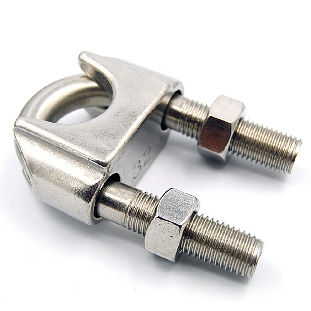 M3 To M60 Wire Rope Clamp High Polished Wire Rope Clip With Groove ...