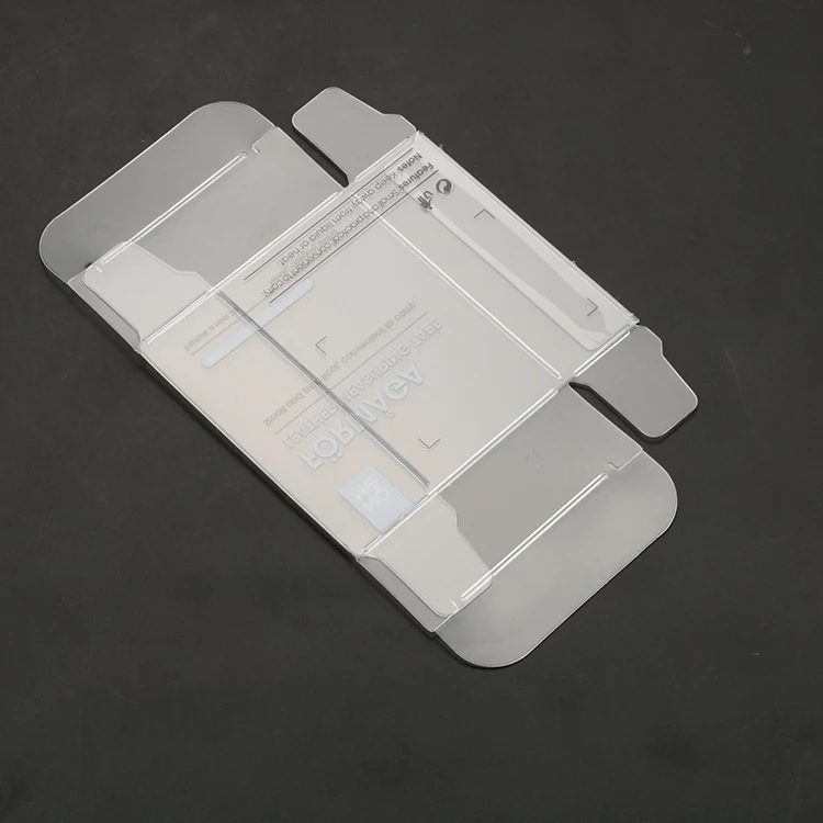 Custom Printed Clear Packaging Translucent Frosted Box Transparent PP ...