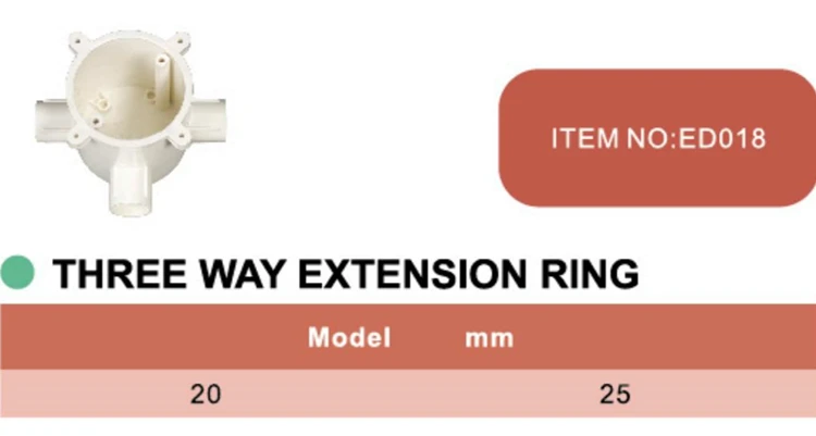 Era Brand Upvc/pvc Ce Standard Electrical Pipes & Fitting Three Way ...