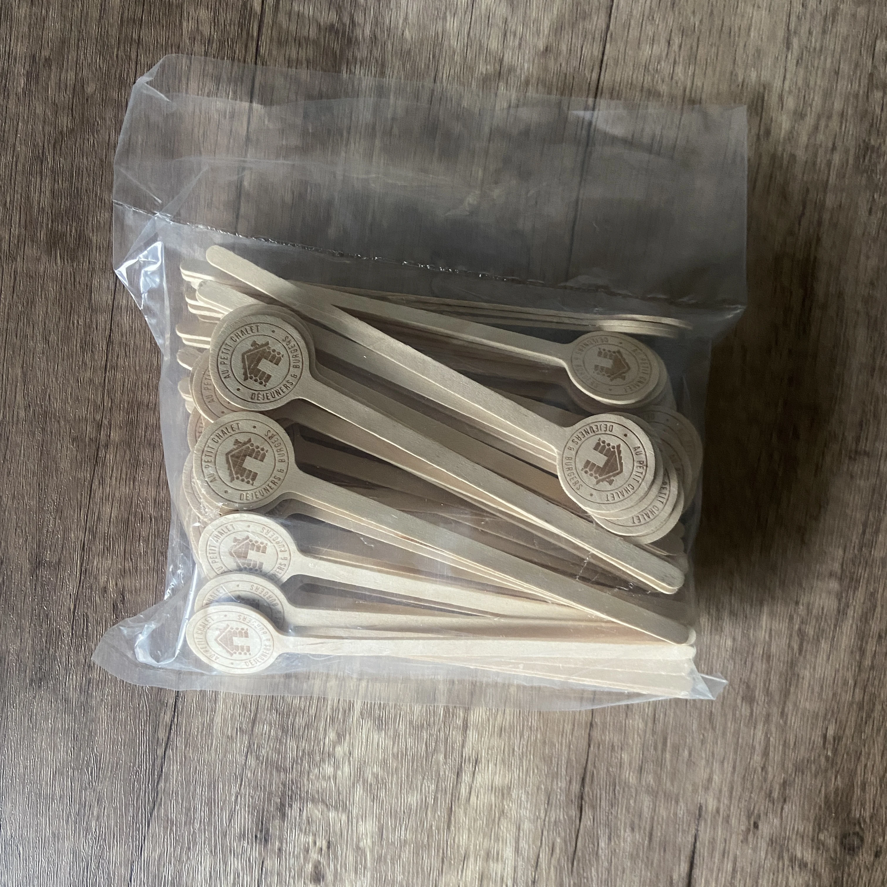 100 Pieces Rock Candy Sticks With Ball Wooden Sticks Wood Cake Sticks ...