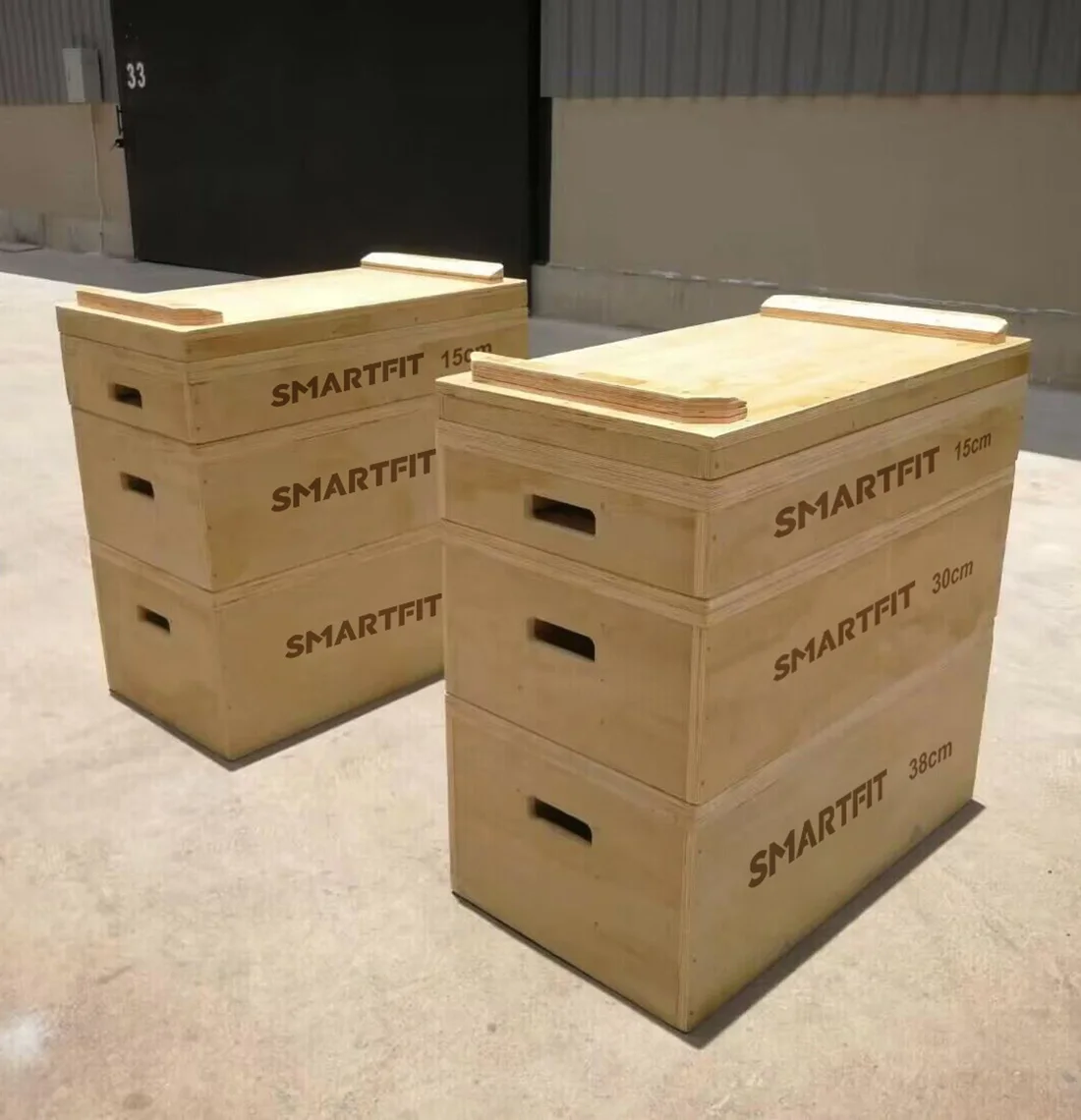 SMARTFIT Weightlifting Platform - Stackable Jerk Blocks