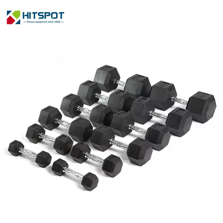 Commercial dumbell hexagonal bodybuilding gym weights home gym ...