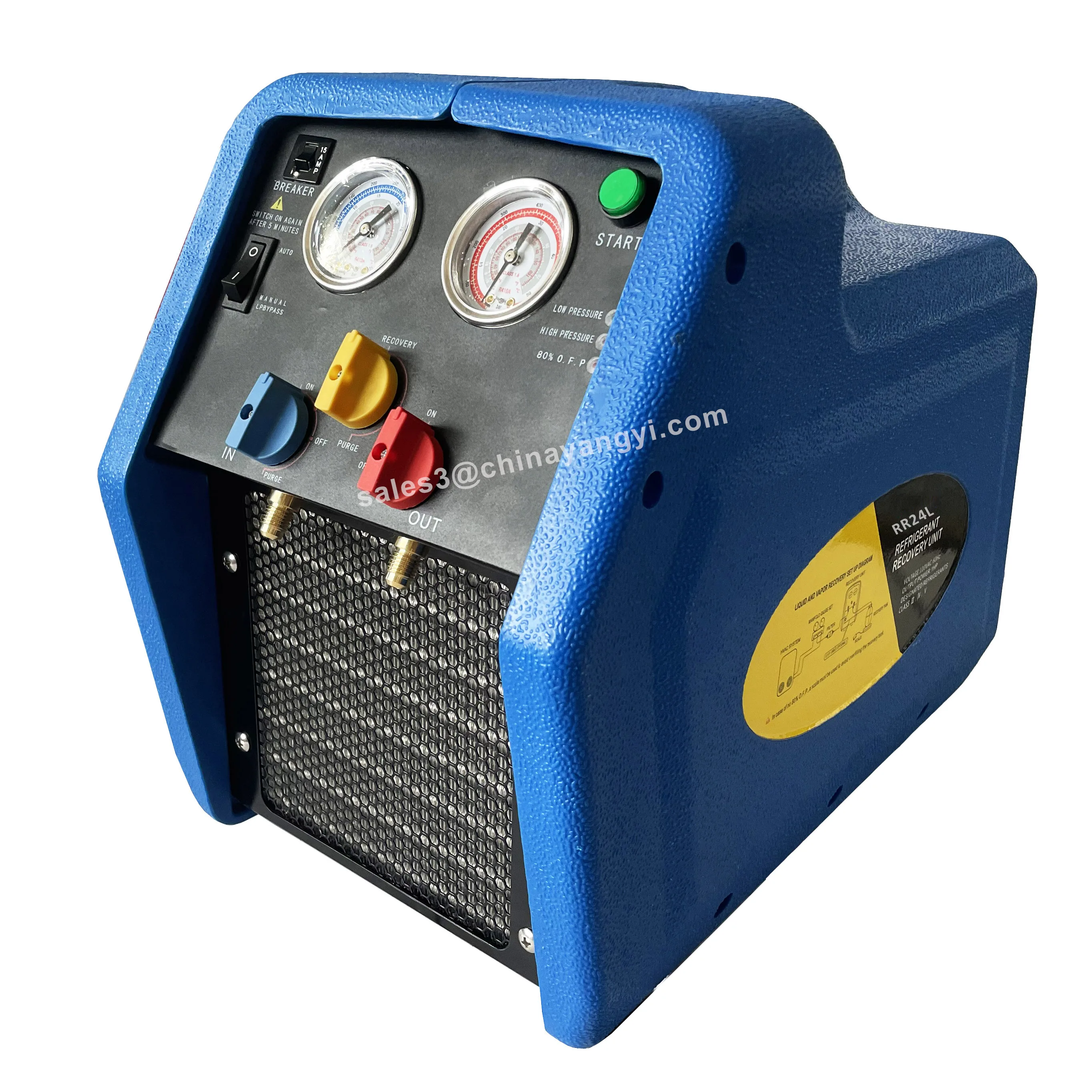 HVAC Refrigerant Recovery Machine - A/C Recycling Unit with 80% ...