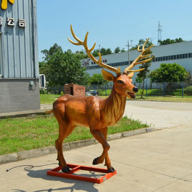 Christmas Resin Life Size Animatronic Reindeer - Fun & Customizable