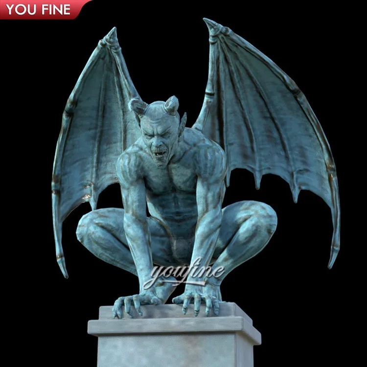 Custom Metal Casting - Outdoor Bronze Gargoyle Statue