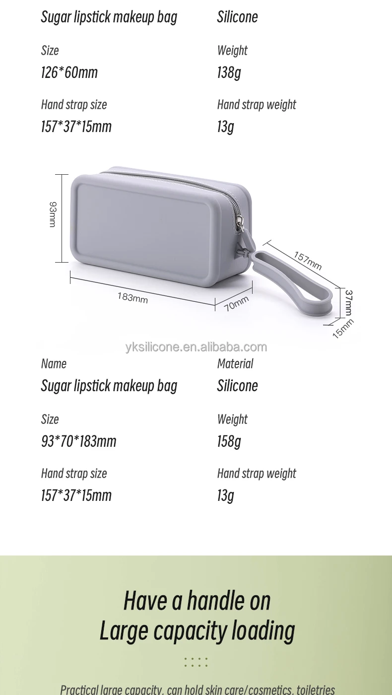 Fashion Silicone Makeup Bags Large-capacity Convenient Storage Bag New ...