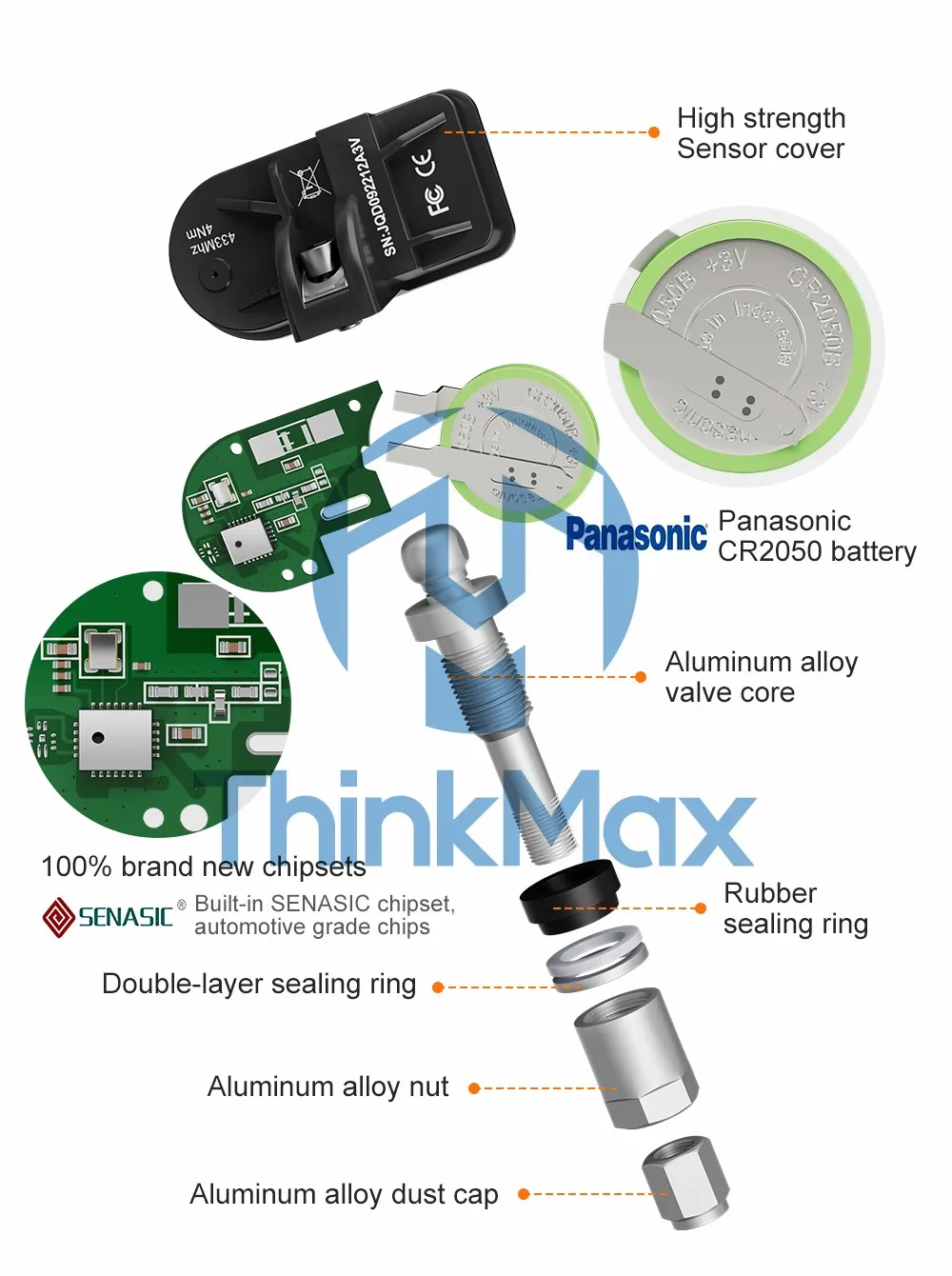 Bluetooth Tire Pressure Monitoring System For Iphone And Android