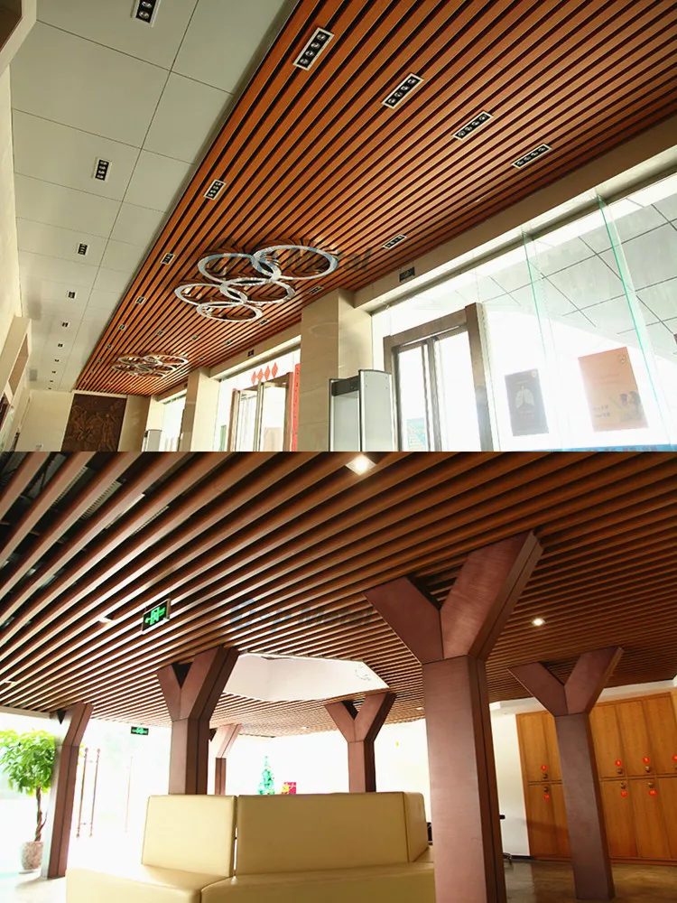 Open Ceiling Cladding Aluminum U-shaped Suspended Ceiling Panel For ...