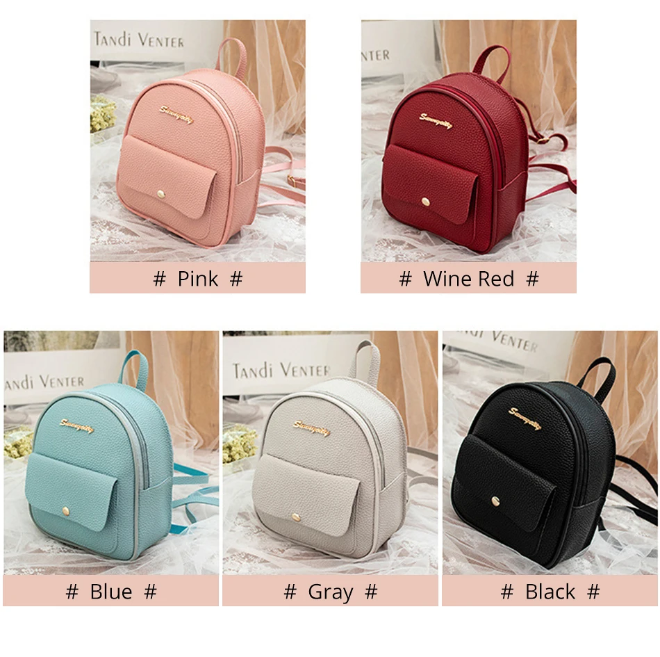 Mini Backpack For Kids Leather Shoulder Women Small School Ladies ...