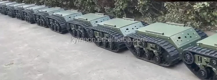 Robot Rubber Tracked Small Machine Max Load 300kgs Tracked Robot ...