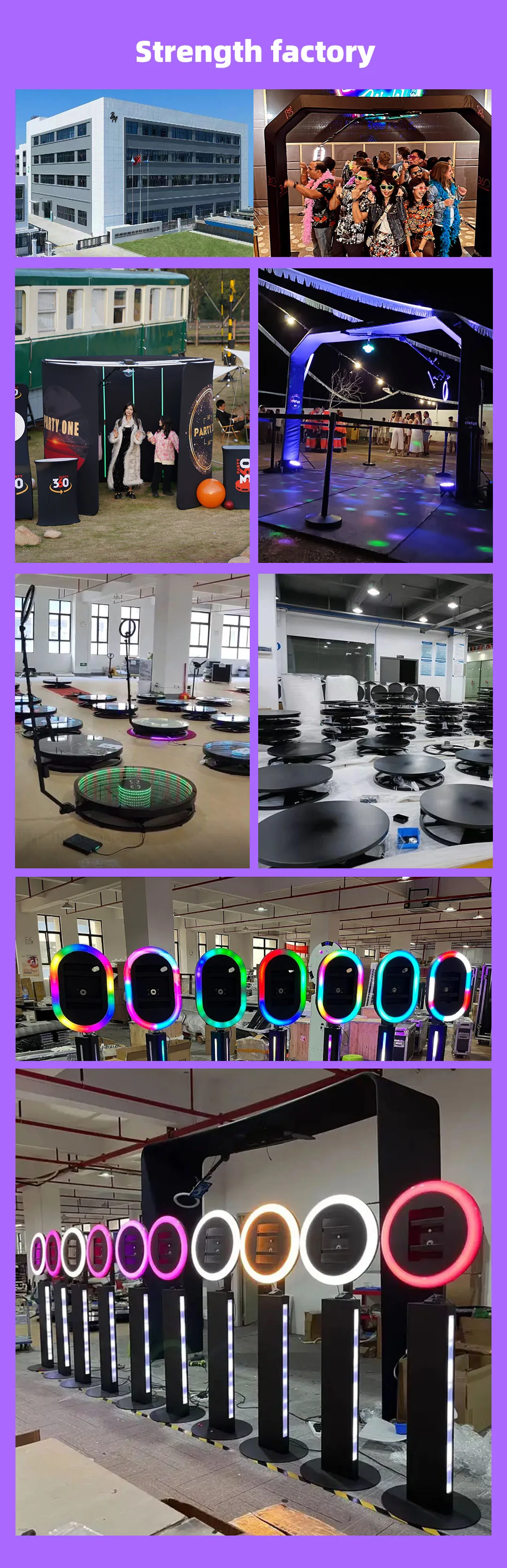 Automatic Rotating 3D Overhead 360 Photo Booth Backdrop With Props Free Accessories Sky Top ...