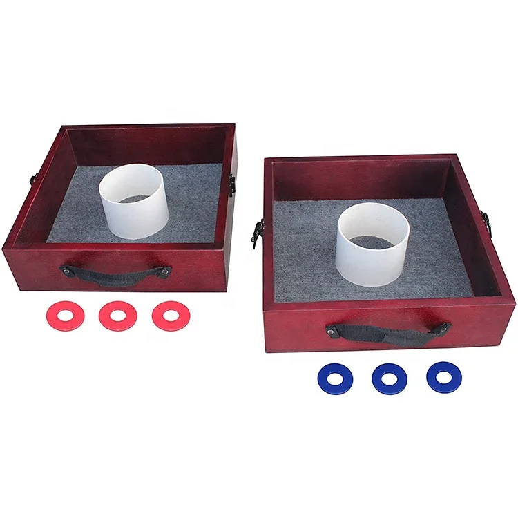 Outdoor Lawn Game Wooden Washer Toss Box Game Set| Alibaba.com
