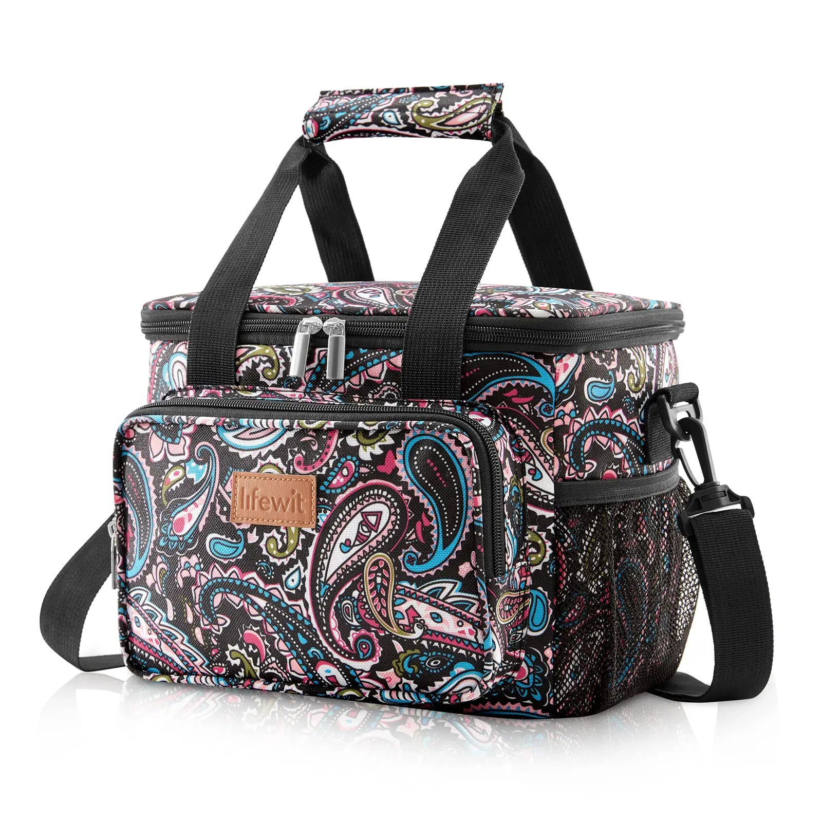 Double decker Oxford Lunch Picnic Cooler Bag Leakproof Insulated For double-decker-oxford-lunch-picnic-cooler-bag-leakproof-insulated-for