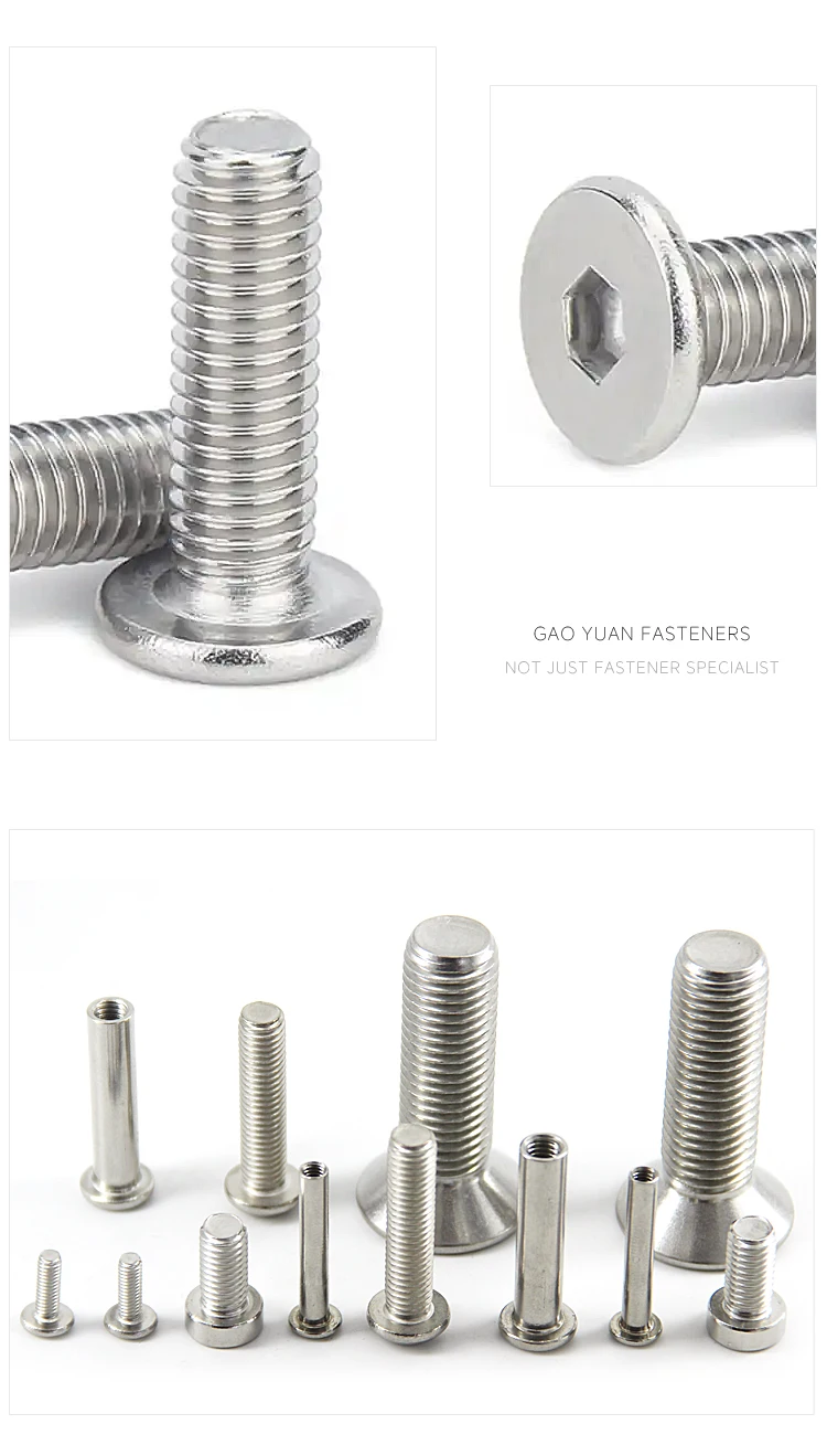 304 Stainless Steel Ss Allen Wafer Ultra Low Profile Thin Flat Head Hexagon Socket Machine ...