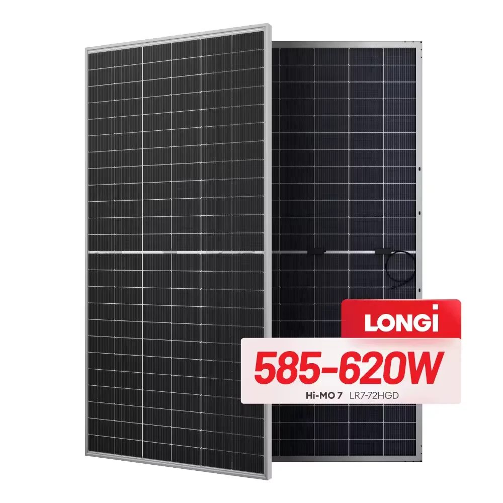 Longi Himo7 Pv Module Lr7-72hgd 585w 590w 595w 600w 605w 610w 615w 620w Half Cell Double-glass ...