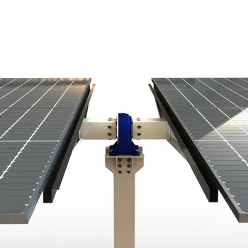 Single Axis Solar Tracker With Damper For Big Wind Resistance Driven By ...