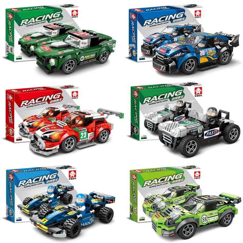 Mini Famous Super Racing Model Static Plastic Brick Sets Toys Kids Toys ...
