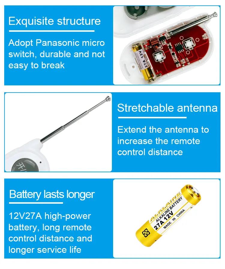 12v24vdc Dc Motor Forward And Reverse Remote Control Switch Telescopic ...