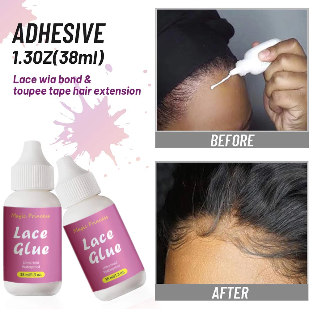 Oem/odm Waterproof Super Bond Adhesive Closure Frontal 38ml White Lace ...