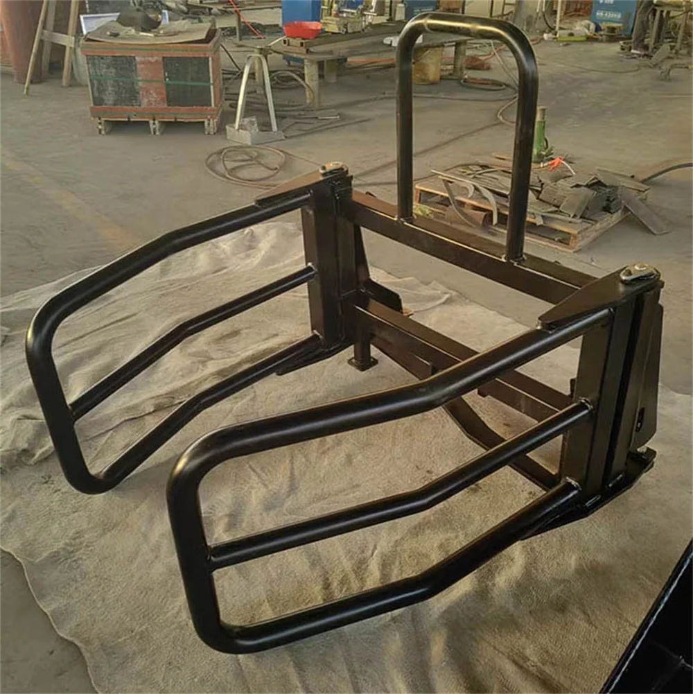 Multi Functional Bale Handling Skid Steer Loader Attachments Hydraulic ...