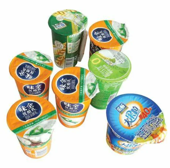 Aluminum foil cap lid sealing for yogurt packaging| Alibaba.com