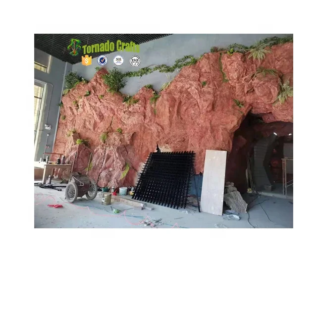 Artificial Rock Slide Grotto And Waterfall View From The Raised Spa ...