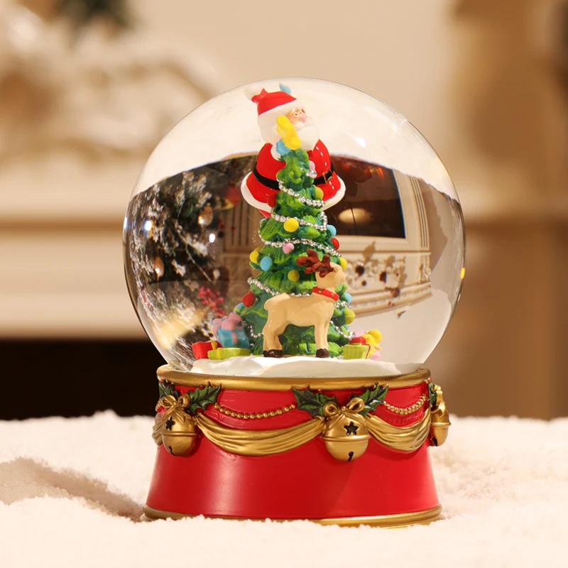 Custom Resin Snow Globe Santa Claus Water Globe Glass Blowing Snow Gift ...