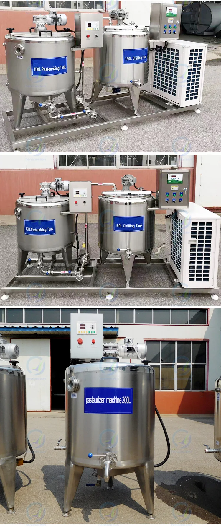Small Milk Juice Beer Pasteurizer UHT Machine for 50 Liters