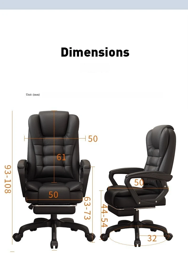 Modern High Back Revolving Guest Manager Boss Chair