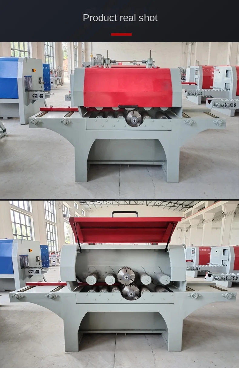 Automatic Wood Cutting Multi-Saw Machine for Round Wood & Metal Cutting ...